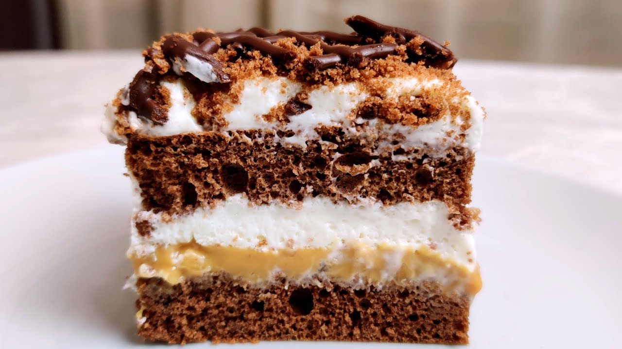 Торт СНИКЕРС, от которого невозможно оторваться! Вкуснейший торт Сникерс с жареным арахисом.