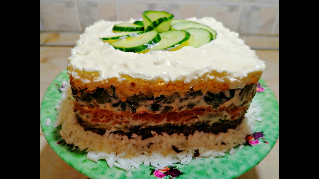 Салат с печенью очень нежный!