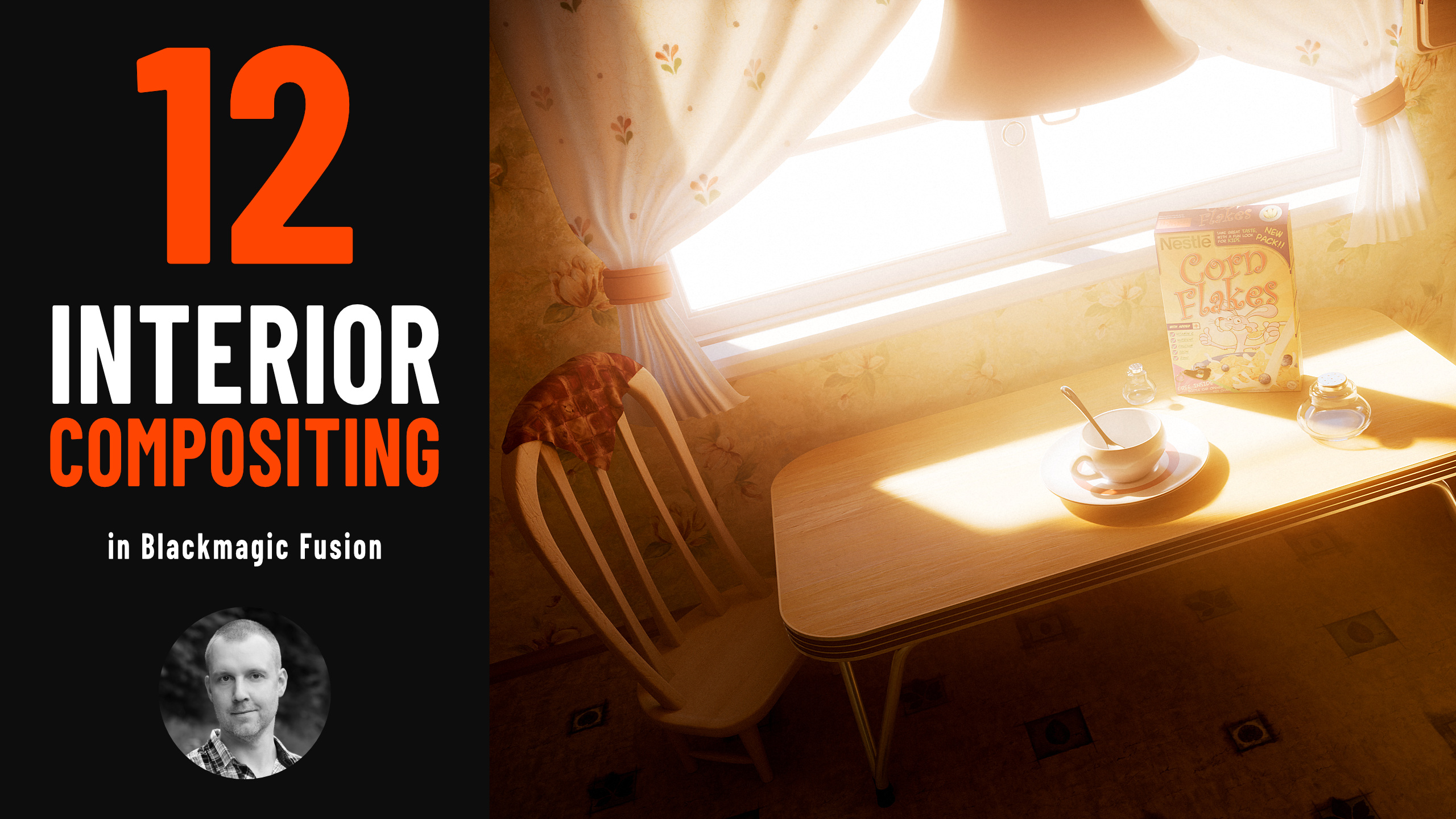 Композитинг интерьера в Blackmagic Fusion (Урок 12)