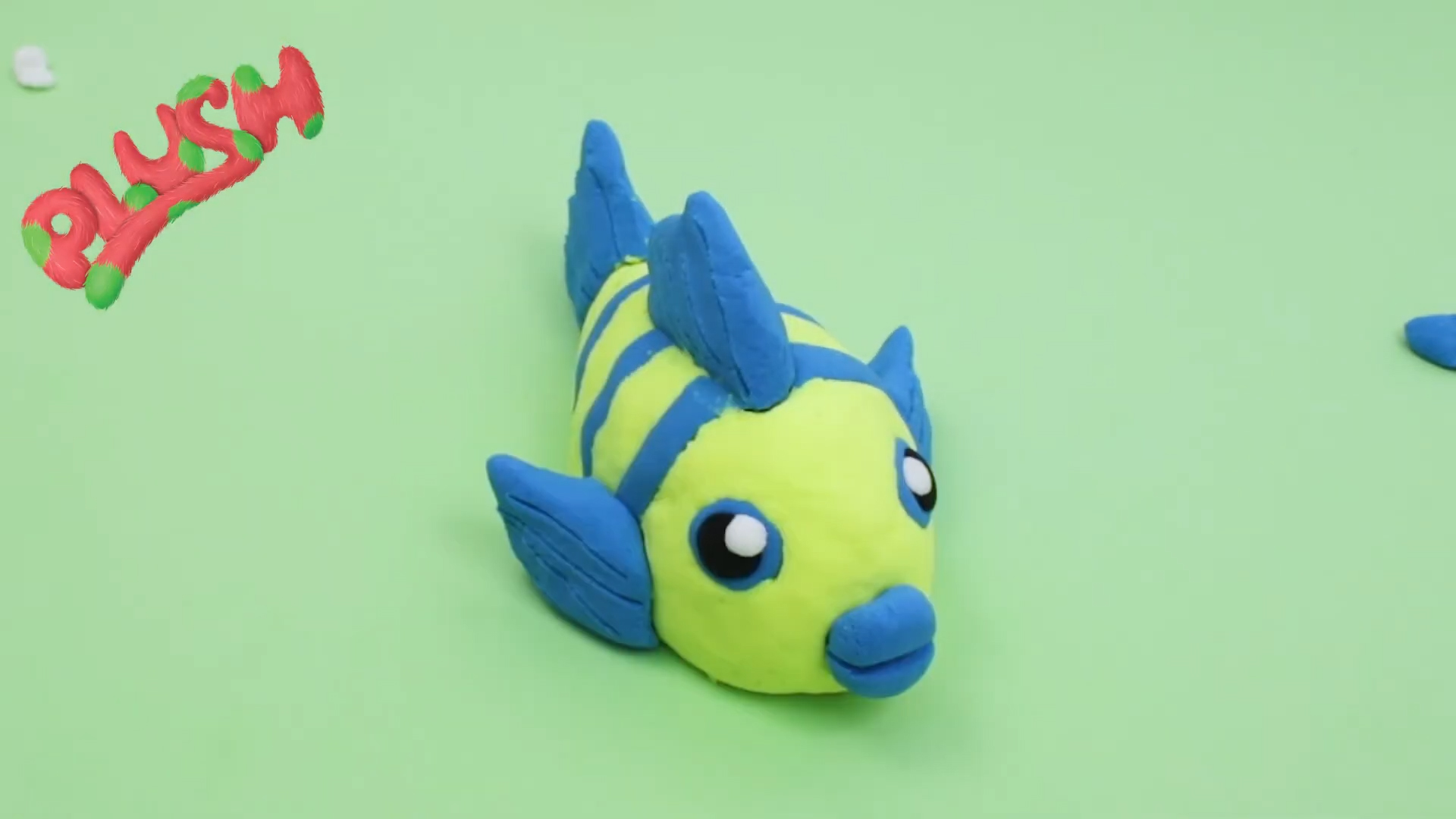 Инструкция по лепке из пушистого пластилина PLUSH: Рыбка