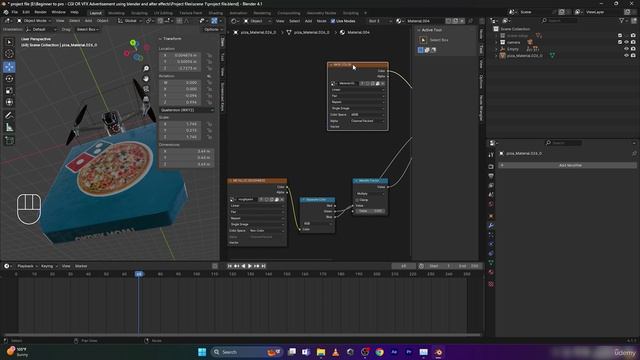 9. Connect pizza to hooks