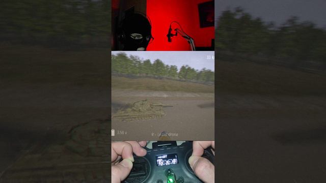 FPV пилот красиво прикончил вражеский танк! #fpv #дрон #камикадзе #game