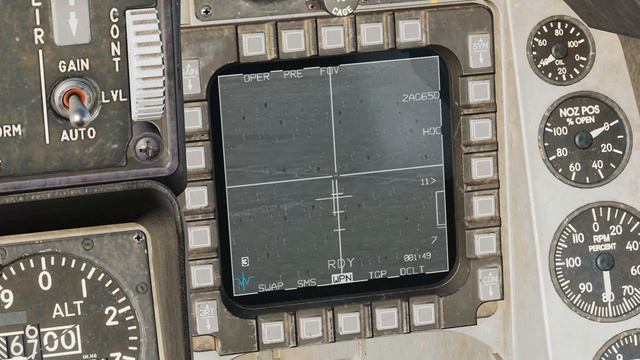 F-16С Использование радара по наземным целям, без прицельного контейнера