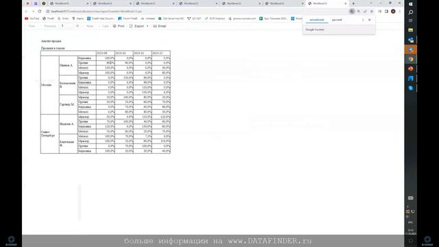 Обучение FineReport #3. Первый отчет