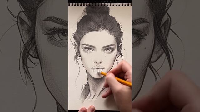Работа мастера: рисование губ карандашом