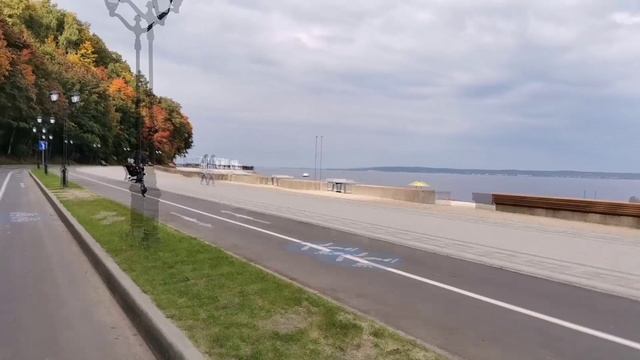 Московская набережная г. Чебоксары 2019. Осень.