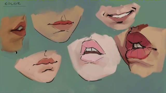 КАК НАРИСОВАТЬ КРАСИВЫЕ ГУБЫ И РОТ