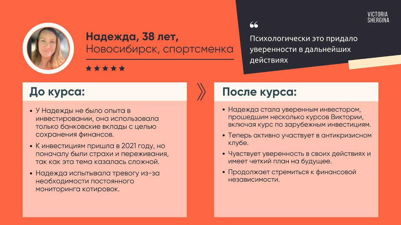 Финансовая трансформация Надежды: от страха перед инвестициями к уверенности в своем выборе