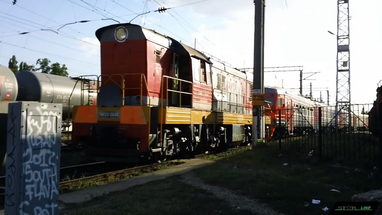 Техпомощь "сосиске" или буксировка ЭР9П-К тепловозом