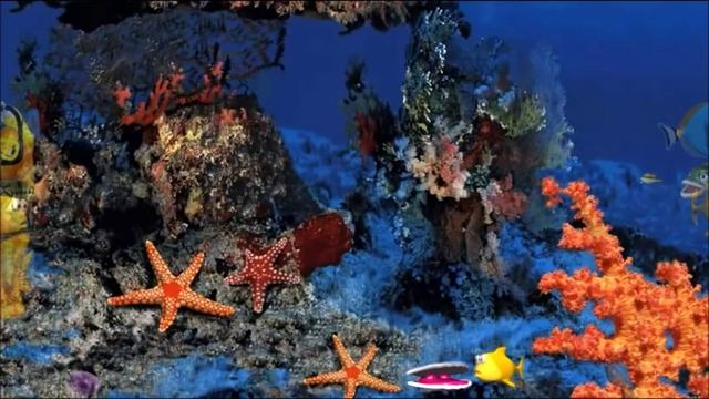 "Рыбки и камушки" фон для театральной игры.