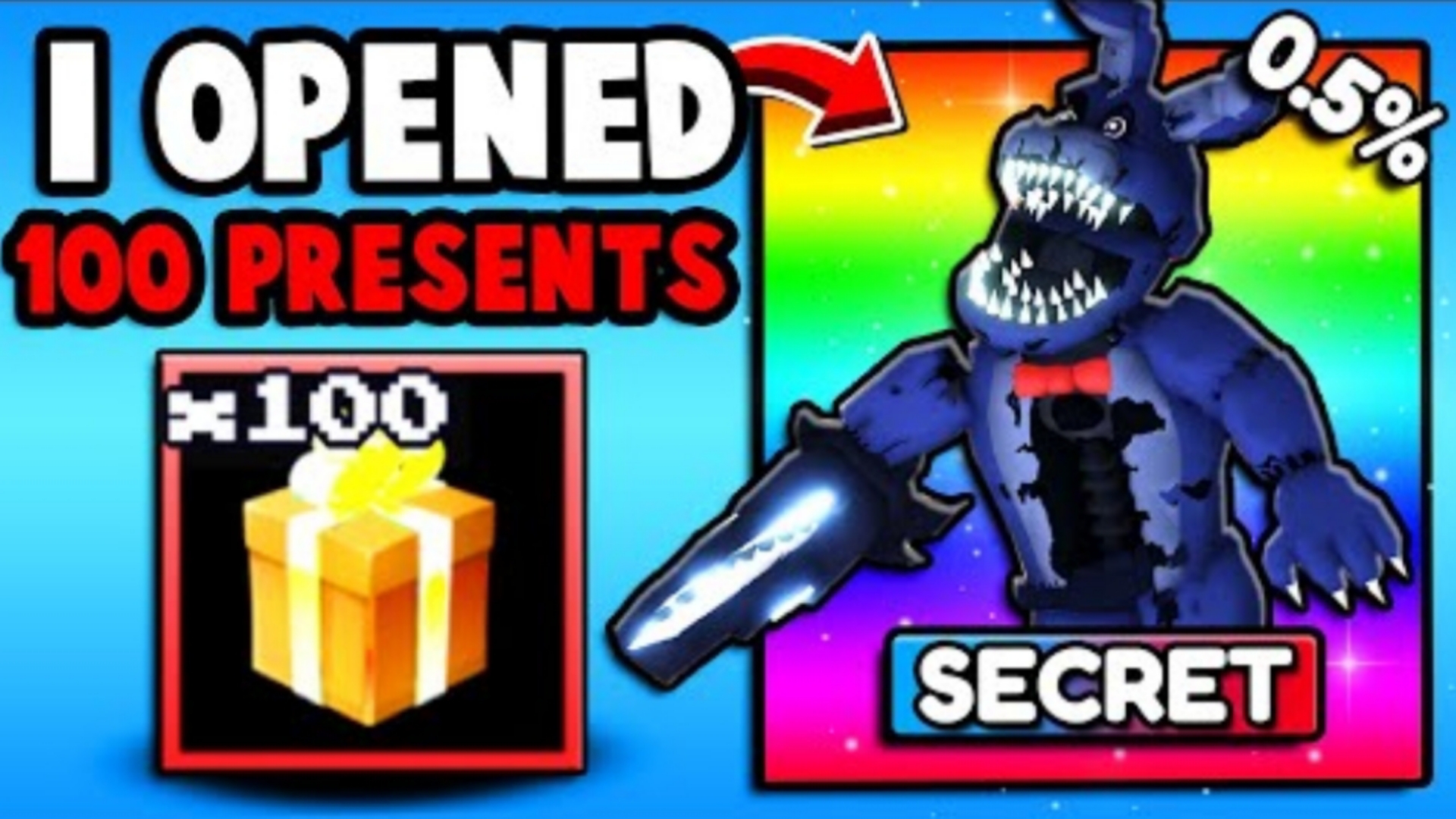 I Opened 100 NEW EXCLUSIVE PRESENTS and GOT ____? (Five Nights TD)