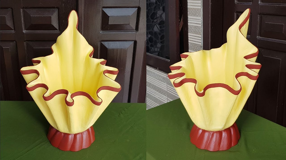 Креативные идеи для создания уникальных горшков для украшения дома из ткани и цемента #5 !