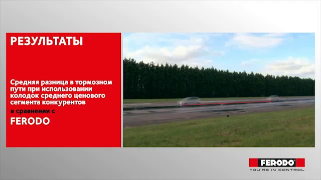 Ferodo - тестирование тормозных колодок