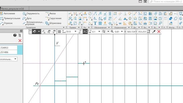 Практика 3.1 Построение графиков перемещений, скоростей и ускорений в Компас 3D.wmv