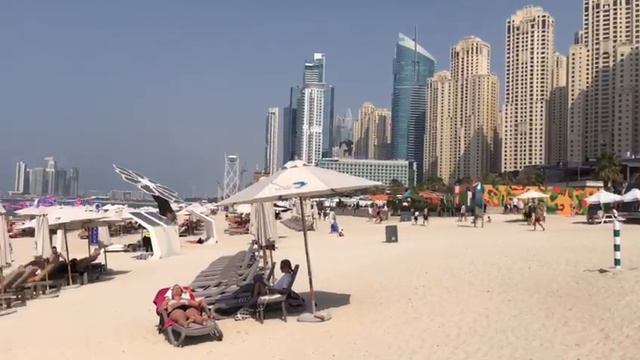 Выход на пляж Дубай Марина (2024)