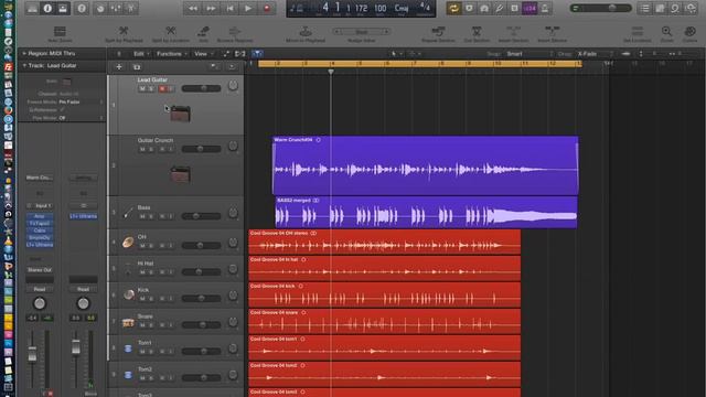 Logic Pro X - Video Tutorial 06 - Cycle Record (Loop Record), Duplicate Tracks