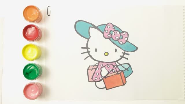 Раскраска ХЕЛЛО КИТТИ. Мультик раскраска ХЕЛЛО КИТТИ для детей | Раскраски малышам.