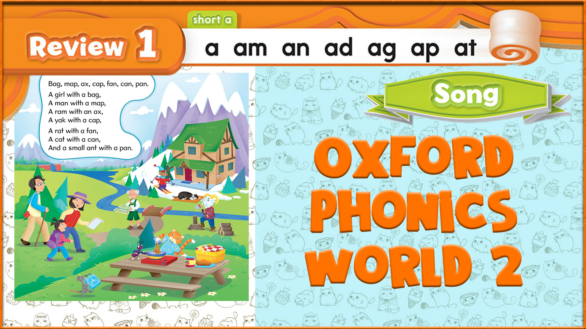 Song | Review 1 | Oxford Phonics World 2 - Short Vowels. #10