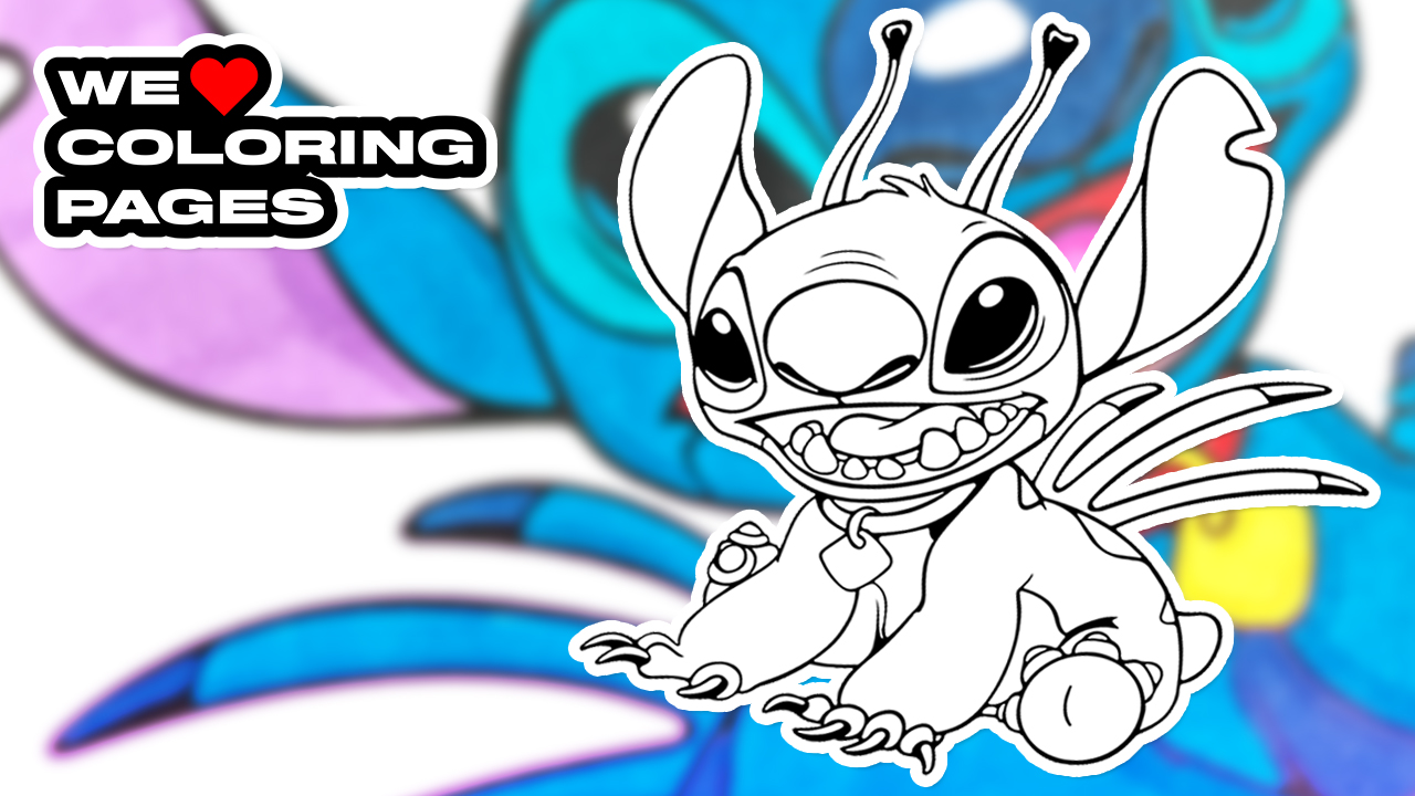 #59 Лило и Стич Раскраска | МЫ ❤️ РАСКРАСКИ
