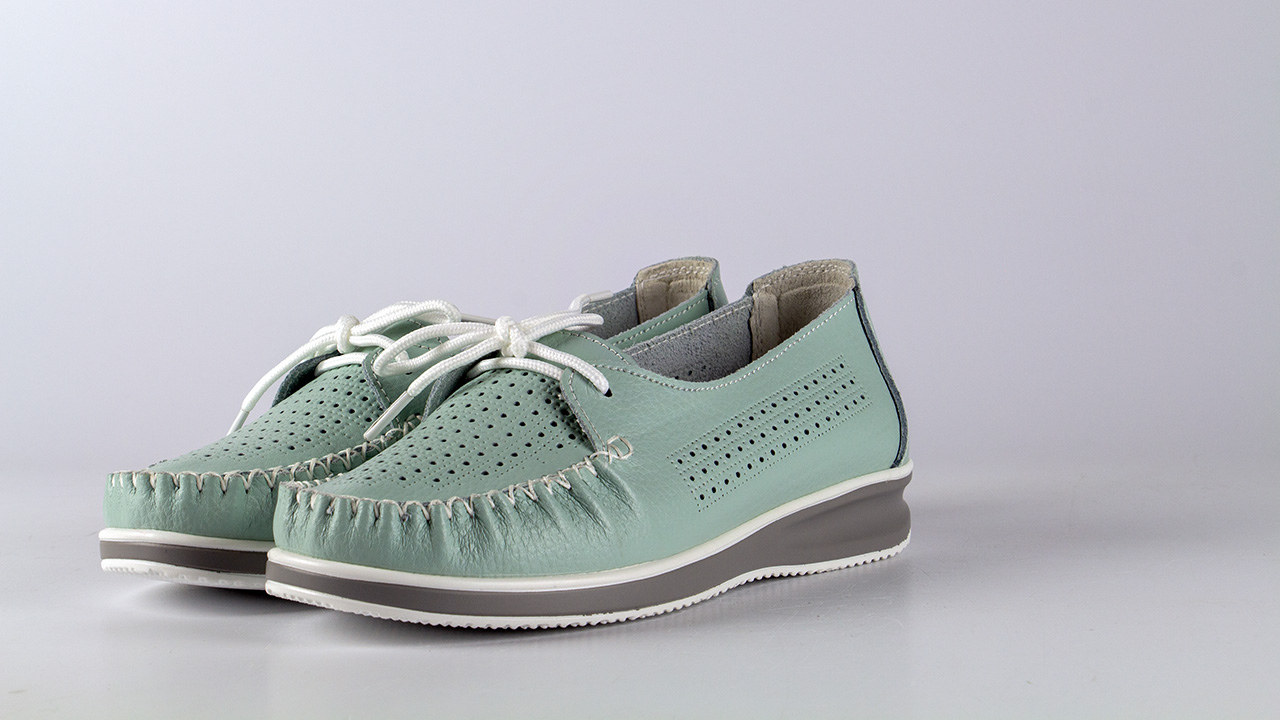 Мокасины Baden Antistress женские зеленые P191-032