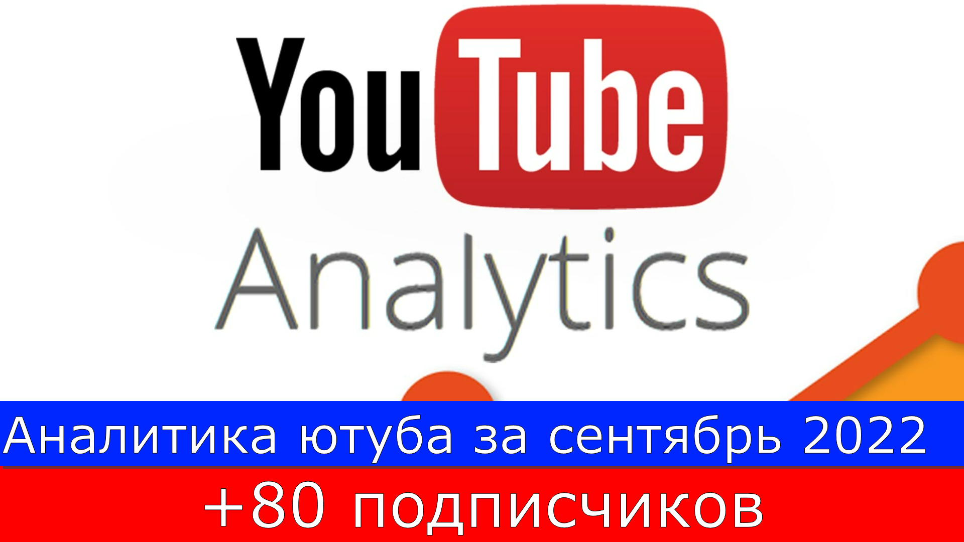 Аналитика ютуба за сентябрь 2022 +80 подписчиков
