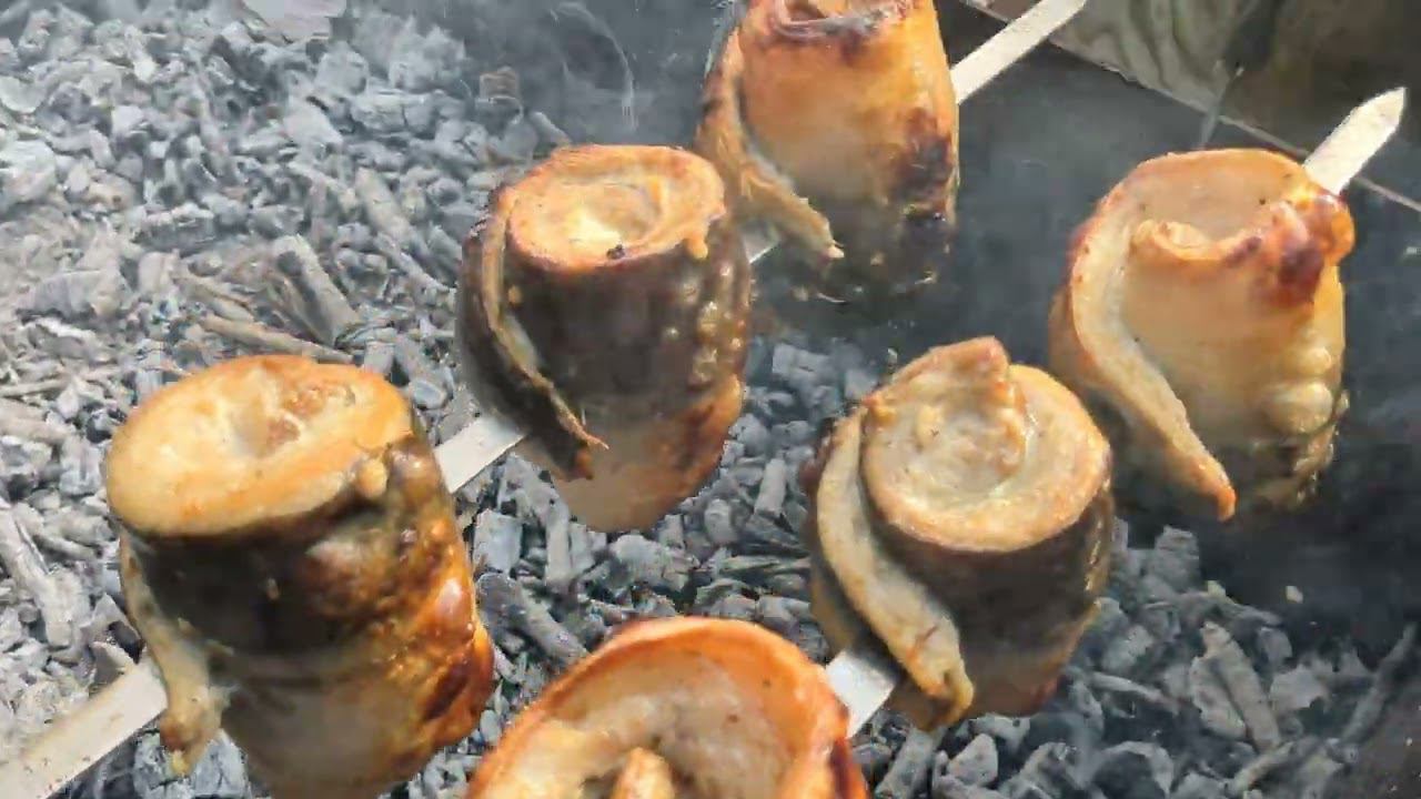 Шашлык из скумбрии....