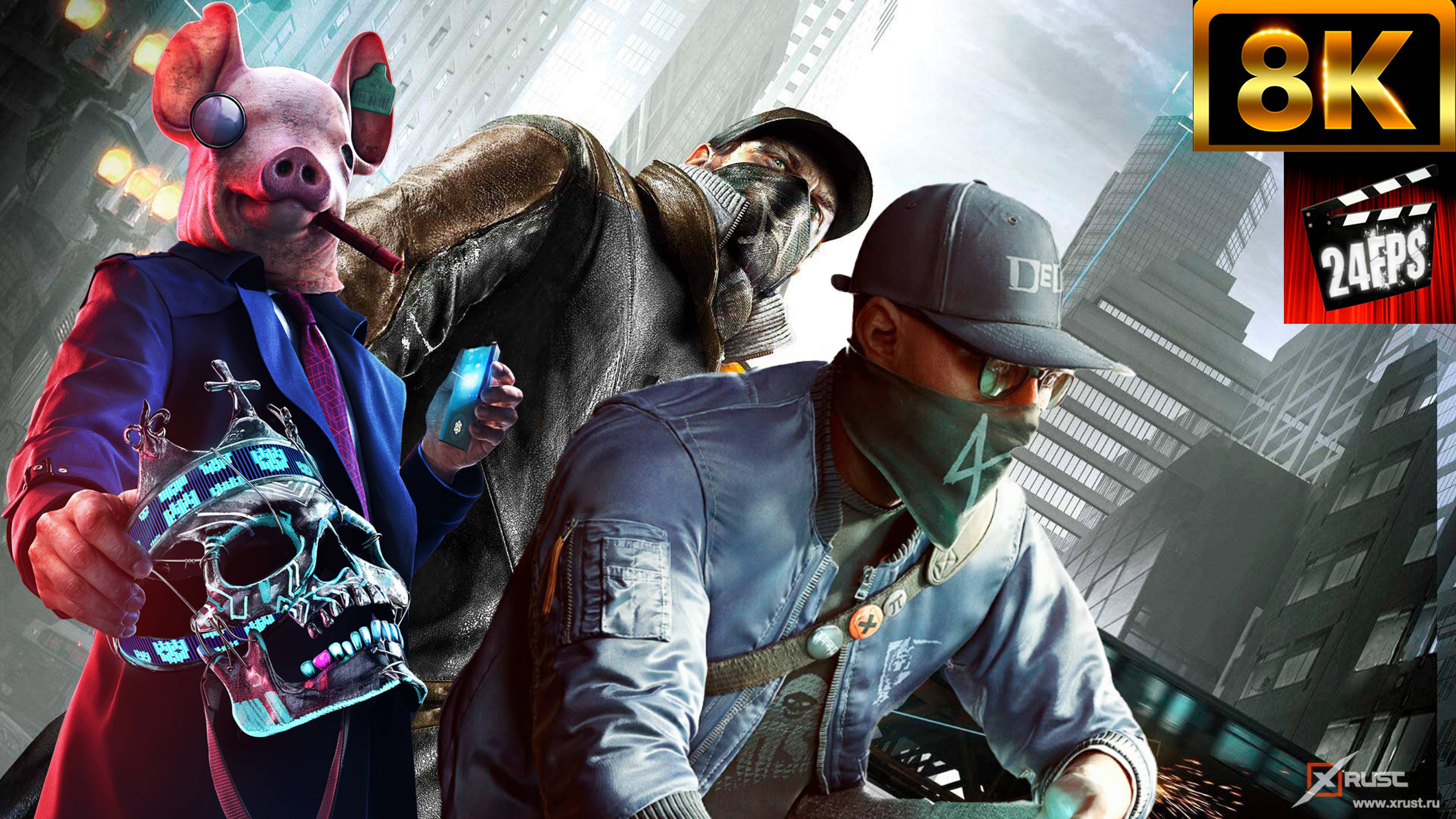 Watch Dogs - All Games - All CGI Cinematics (  Special  8K)