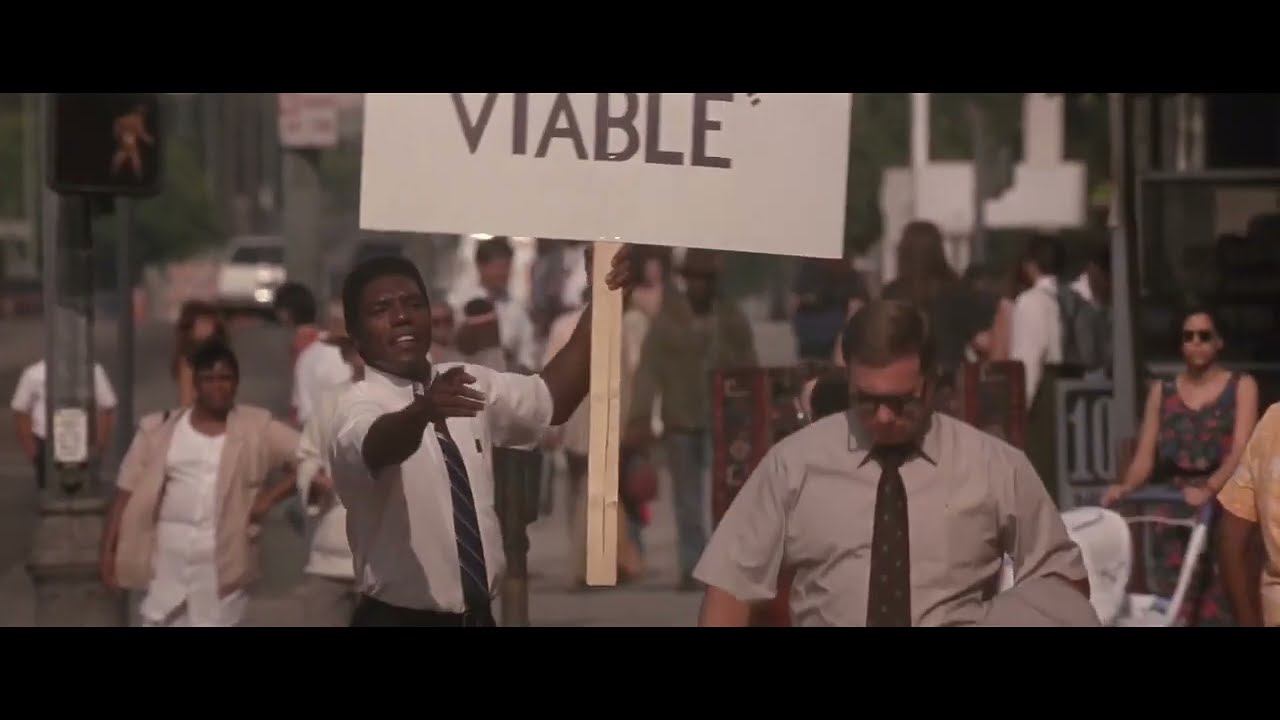 С меня хватит!/Falling Down (1993) сцена с забастовкой безработного