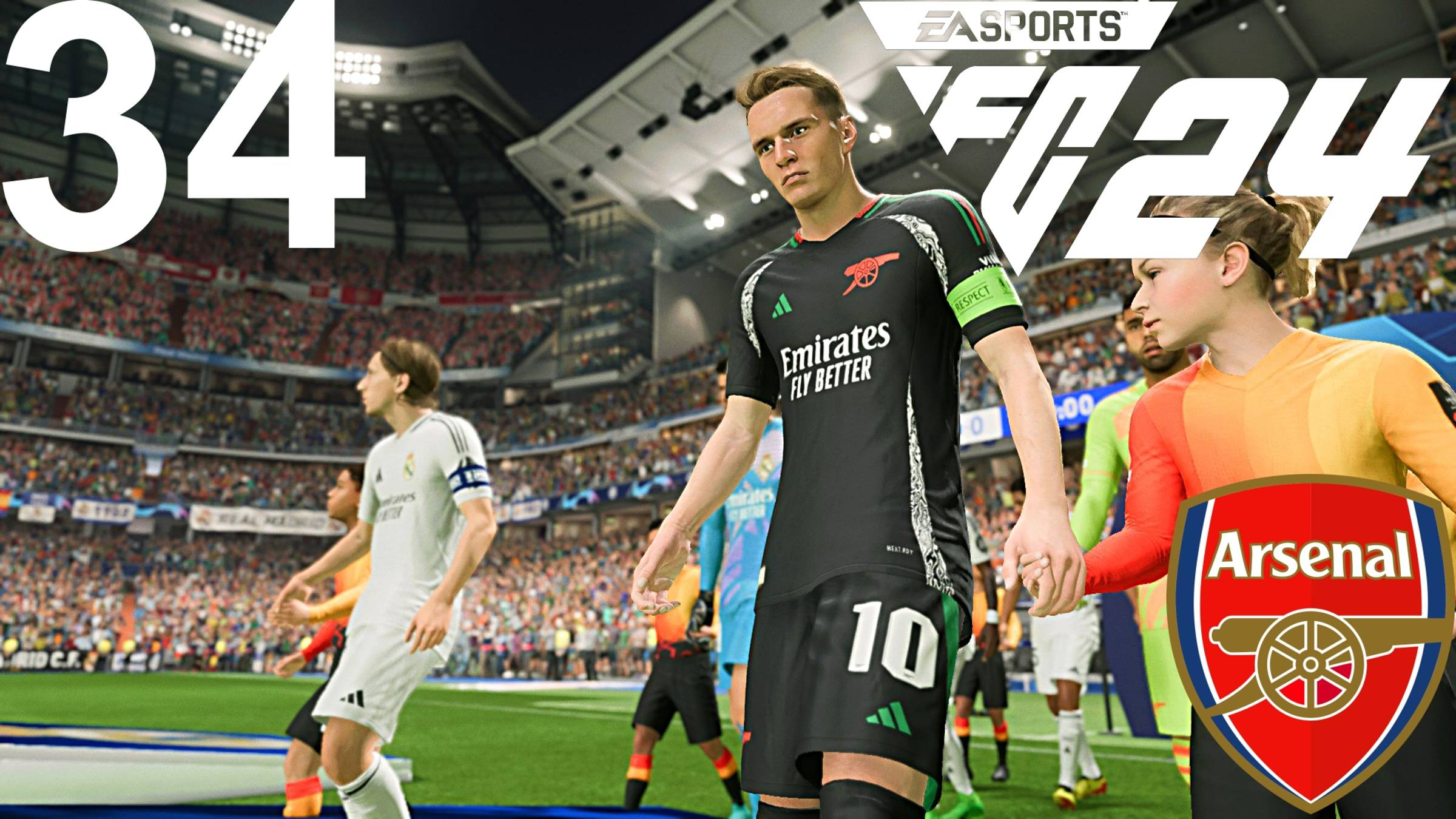 FC 24 КАРЬЕРА ЗА АРСЕНАЛ #34 - ПОЛУФИНАЛ ЛИГИ ЧЕМПИОНОВ С РЕАЛ МАДРИДОМ!!!