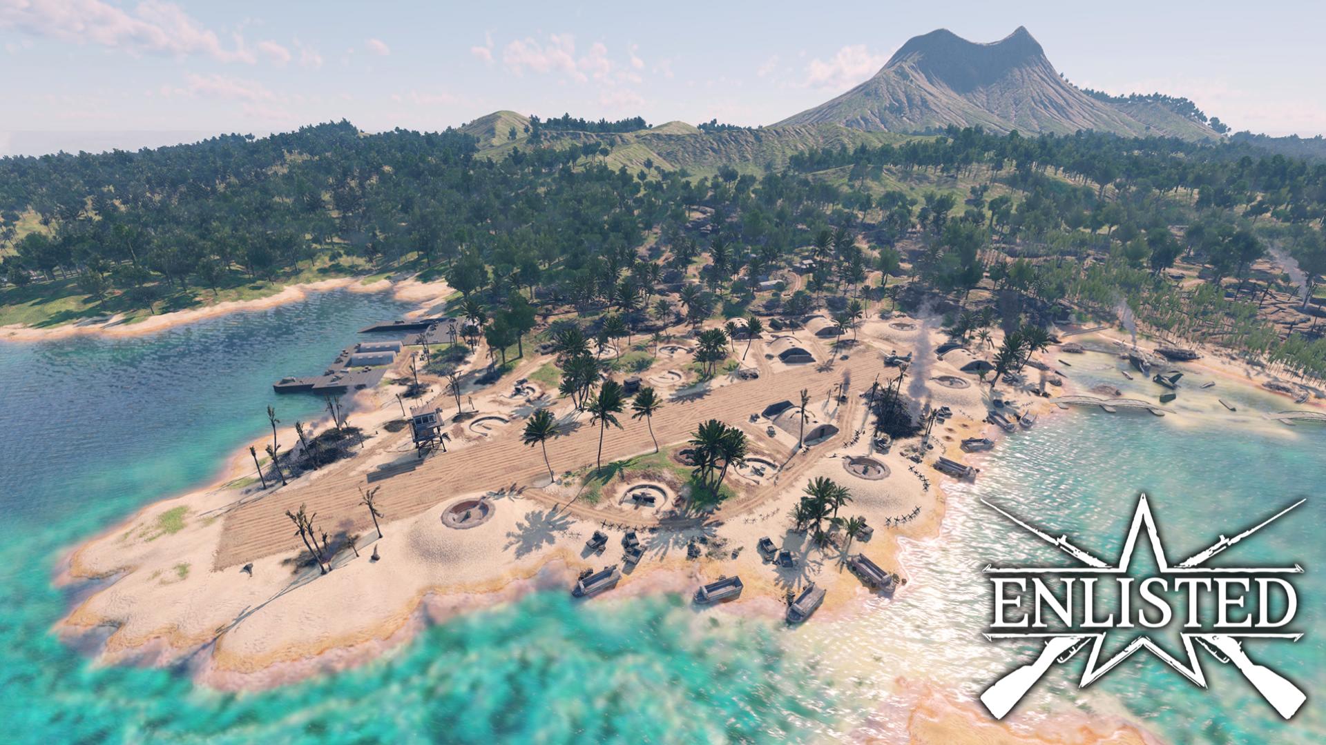 Enlisted - Мунда Поинт: Аэродром (Вторжение) Битва за Тихий океан (Без комментариев)