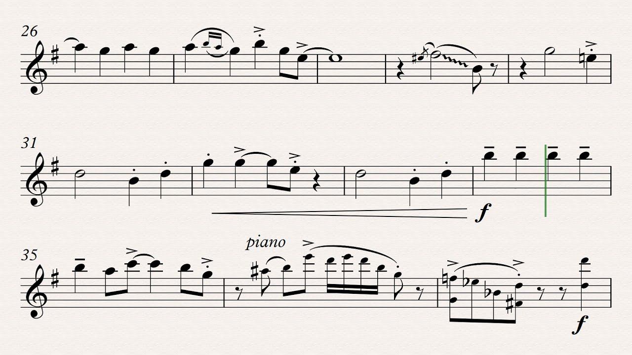 Дж.Герман "Hello, Dolly!" - видео-минусовка и ноты для саксофона-альта, темп 140