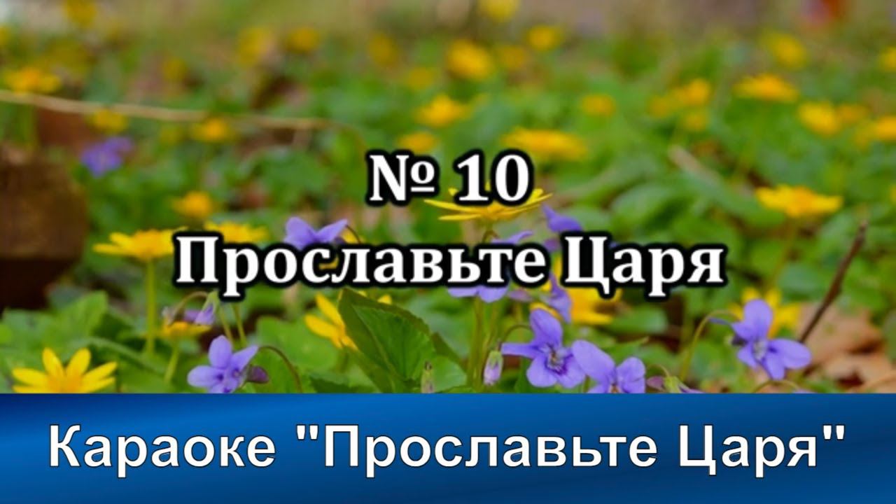 № 10 Прославьте Царя | Караоке с голосом | Христианские песни | Гимны надежды