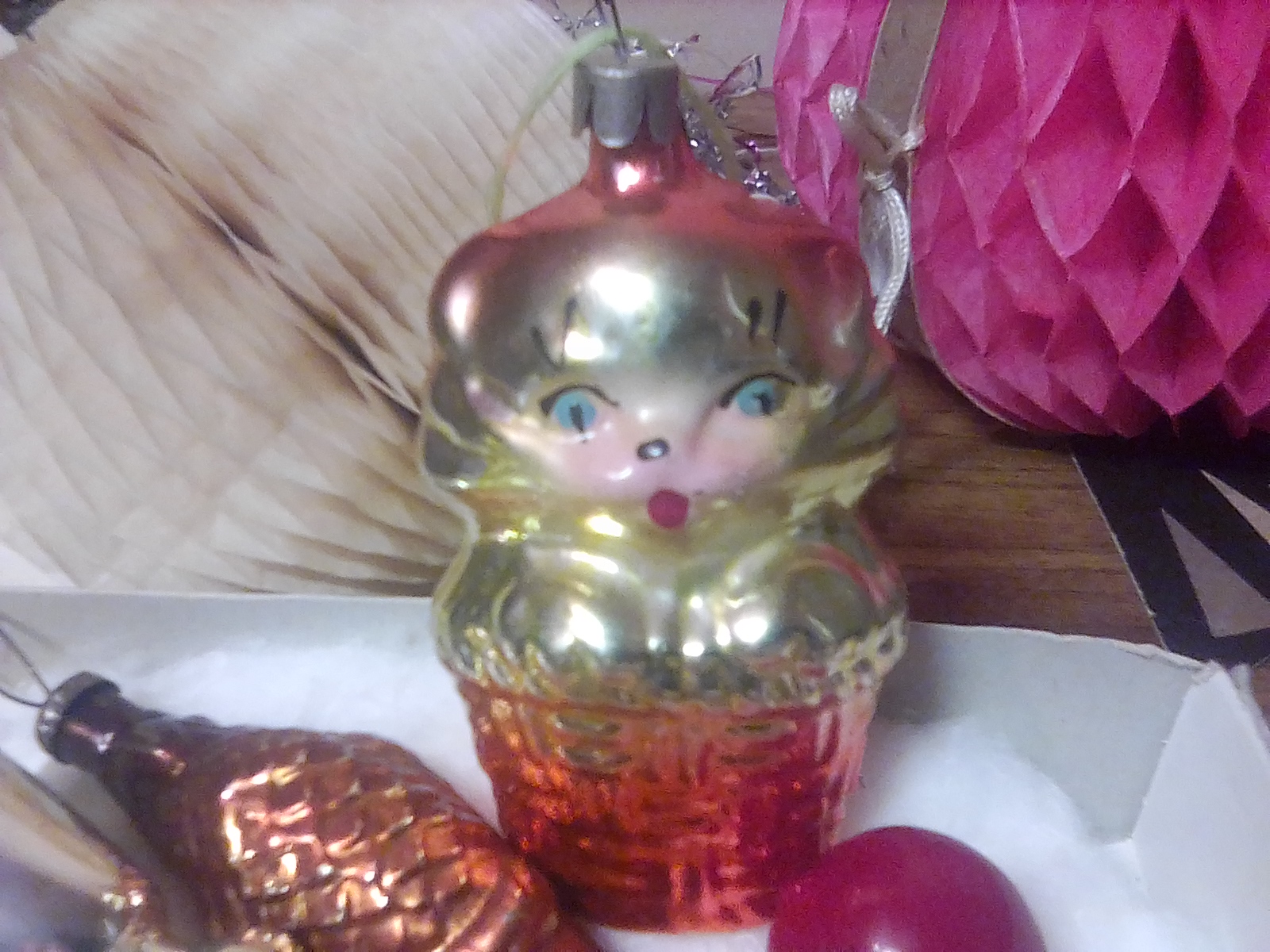 ВИНТАЖ! Ёлочная игрушка СССР КОТ В КОРЗИНКЕ, дорого ли такой котик стоит? Рассказывает Ирина Ганье