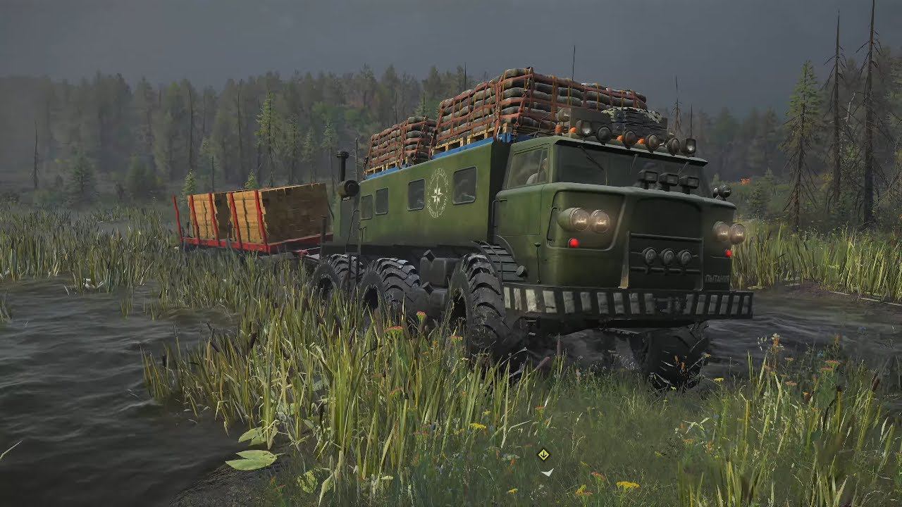 Snowrunner gameplay Mods ЗИЛ 167 Э Разведка 2 4K 60fps