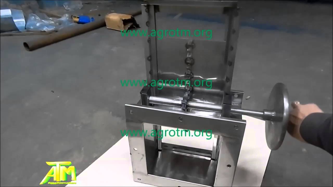 АТМ- задвижка реечная из пищевой нержавеющей стали.mp4