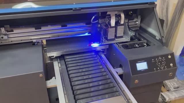 УФ принтер FS-4060uv с печатающими головками Xaar 1201 печать на ручке с перепадом высоты