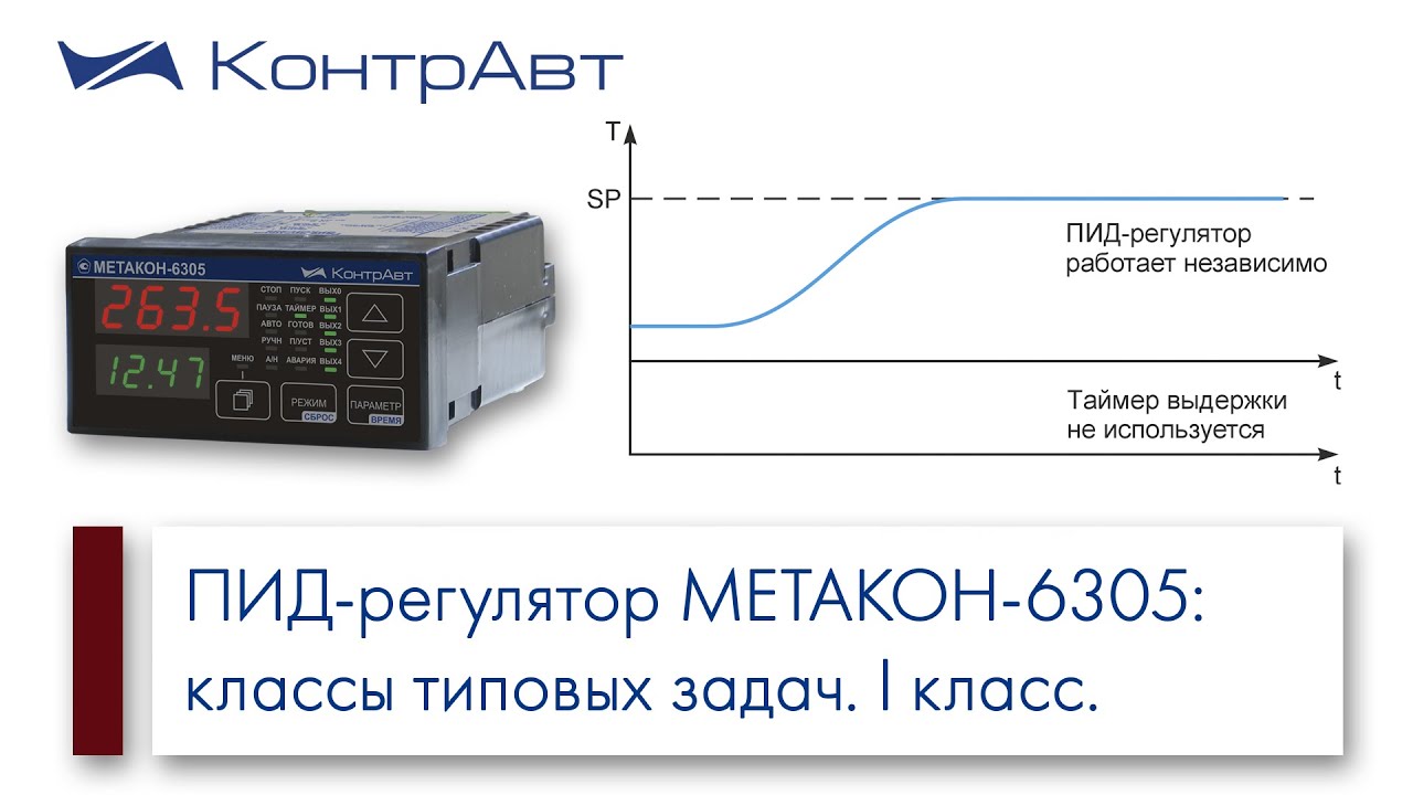 1.Многофункциональный ПИД-регулятор МЕТАКОН-6305_ классы решаемых задач. I класс задач контроллера.