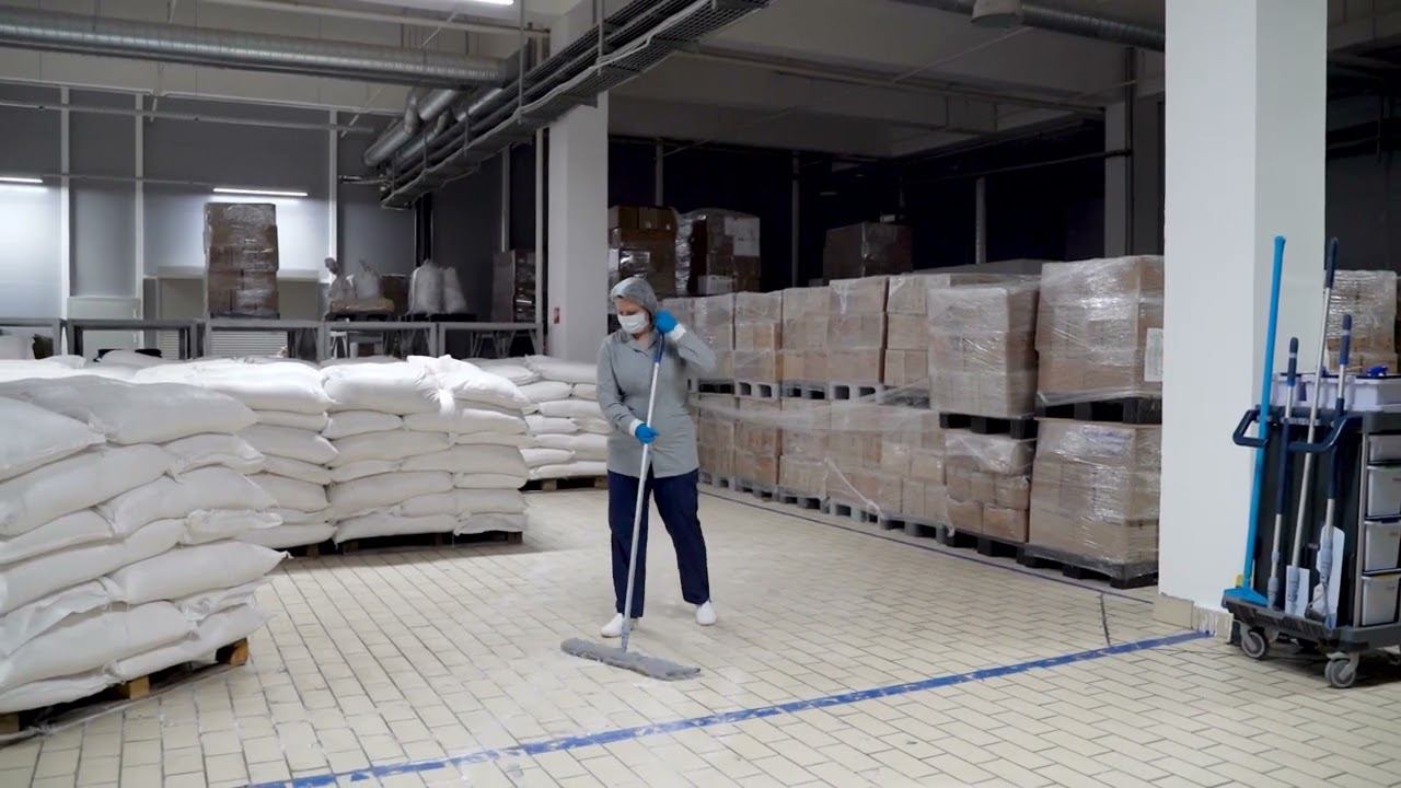 Как убирать свободные площади с сухими загрязнениями на пищевом производстве