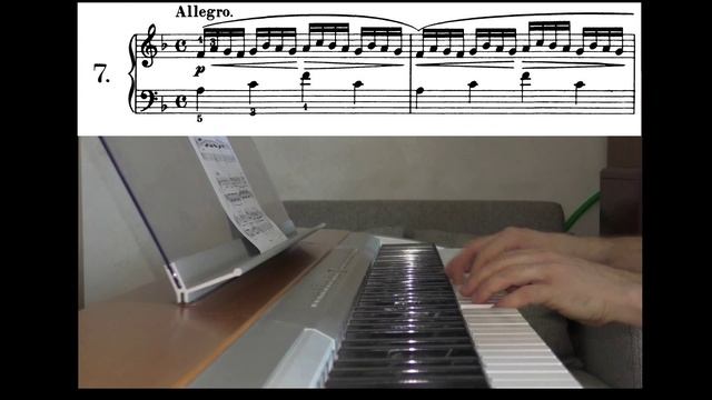 Черни - Гермер  50 маленьких этюдов, №1-10