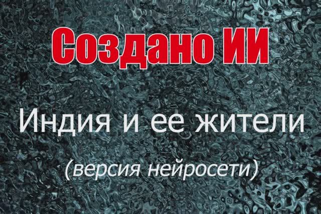 Индия и ее жители - изображения по версии нейросети. Создано ИИ.