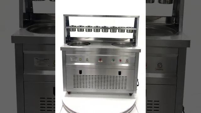 Фризер для ролл мороженого KCB-2Y Foodatlas (контейнеры, стол для топпингов, 2 компрессора)