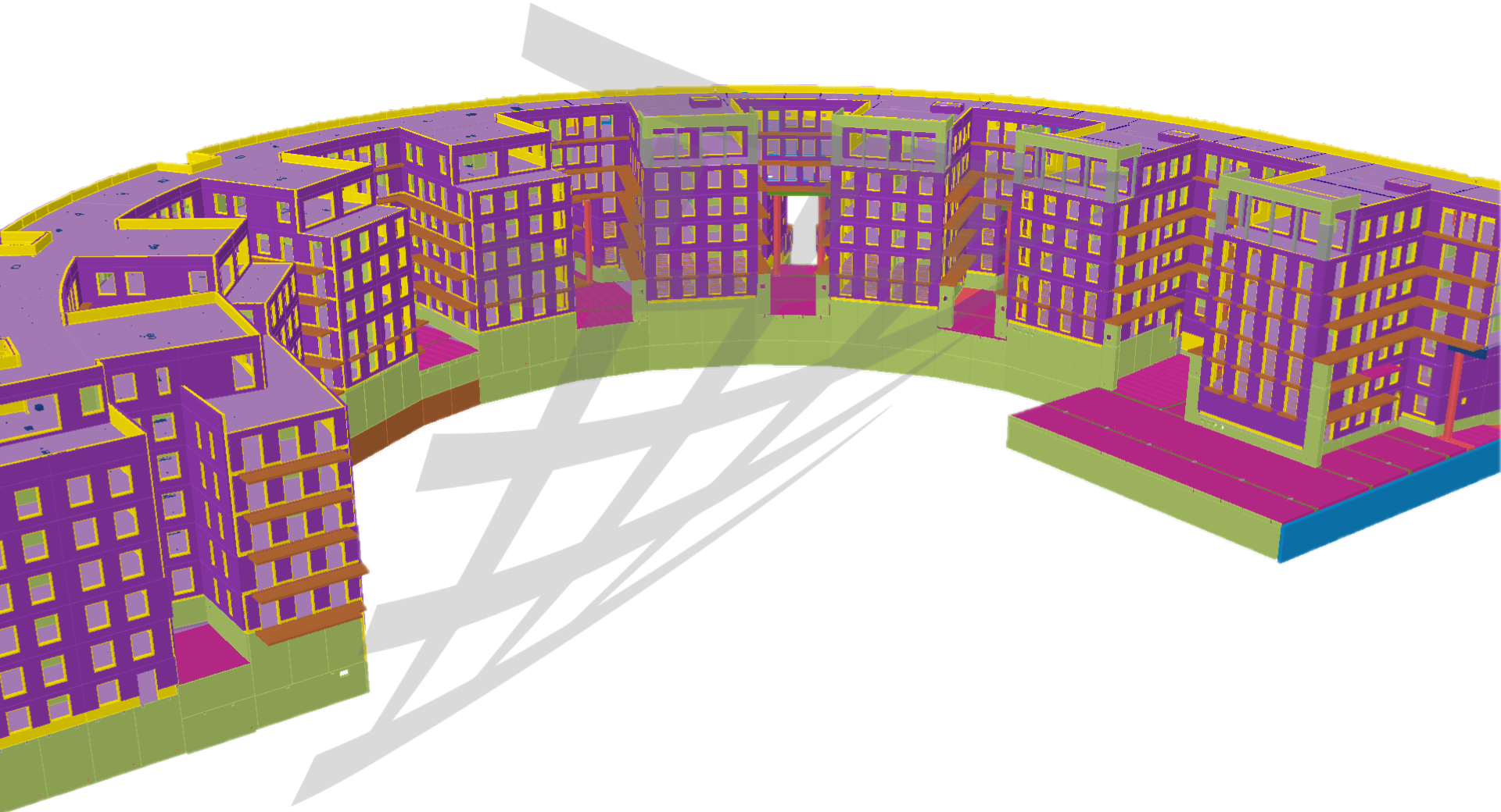 [Наши проекты] 013 Европейский жилой квартал или как сегментировать окружность панелями