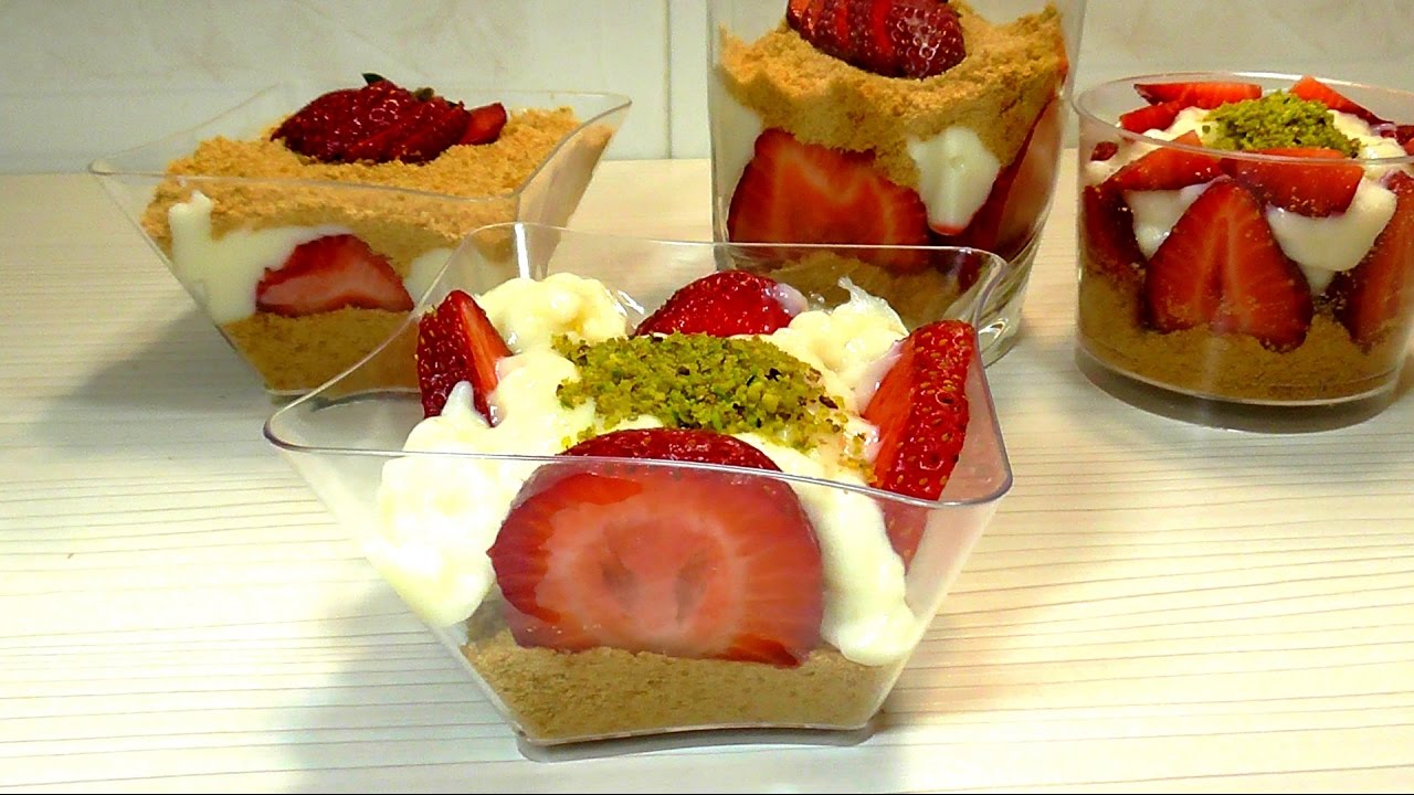 Клубничный десерт Как сделать вкусный десерт.