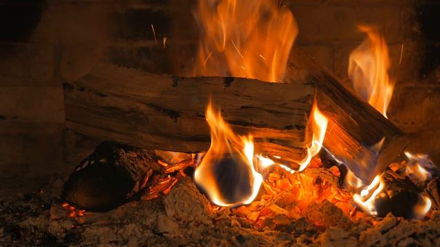 Камин огонь звук релакс11.