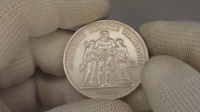 Франция 5 франков, 1876 года.