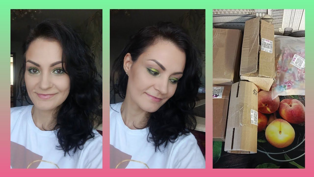 Продолжение: зелёный макияж✨заказ с Wildberries