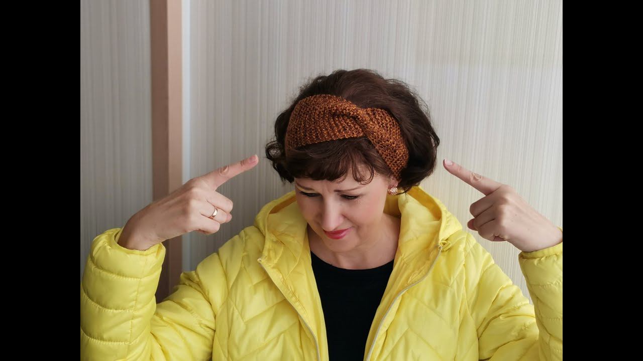 Красивая полоска на голову за вечер/Все лицевые/ МК подробно.