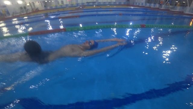 Упражнение ноги брасс на спине