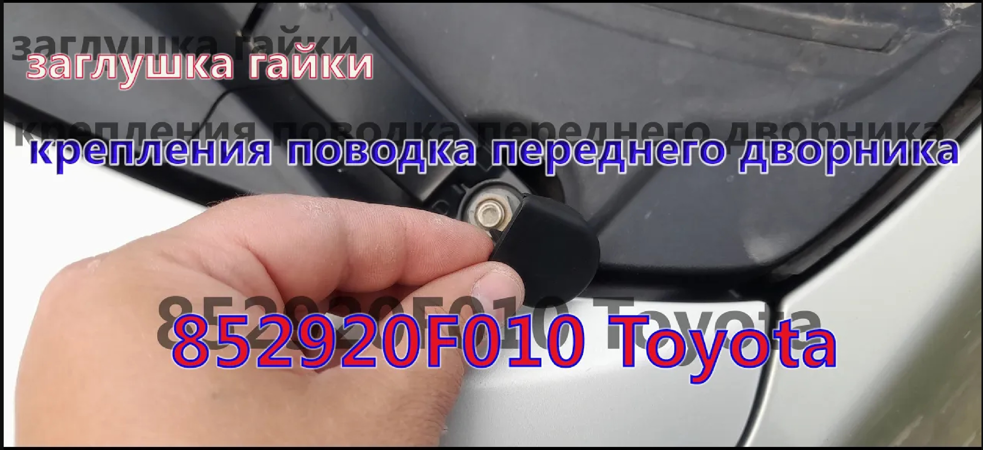 Заглушка гайки крепления поводка переднего дворника T oyota AURIS COROLLA
