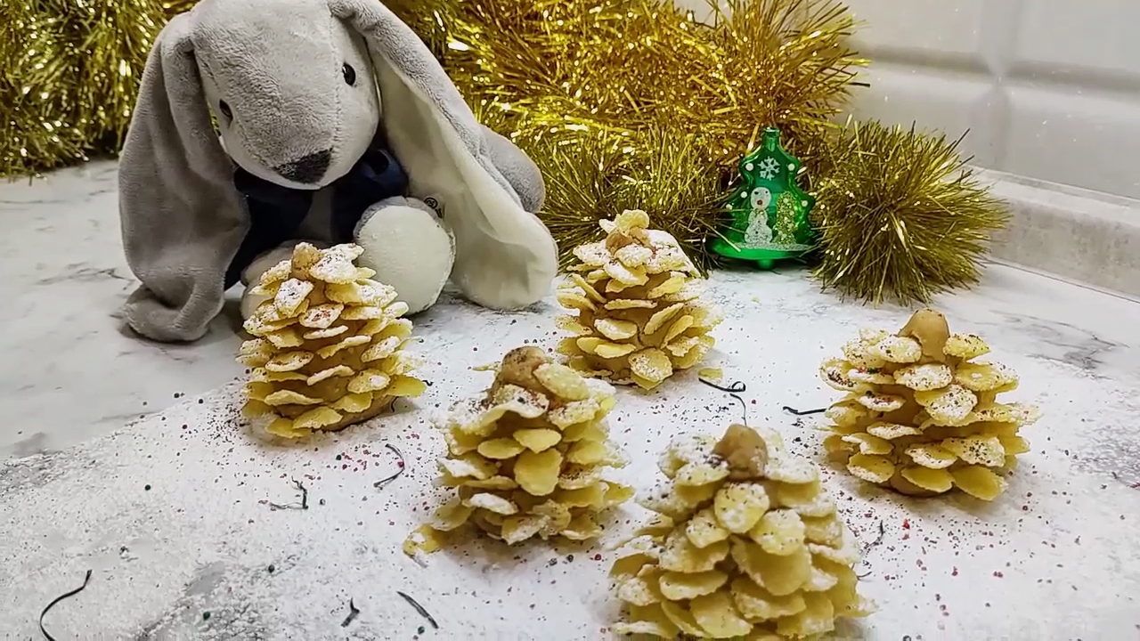 Новогодние елки.Десерт на Новый год без выпечки. Вкусно и Легко!